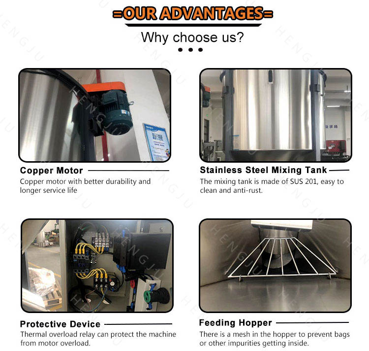 Plastic mixer large vertical blender
