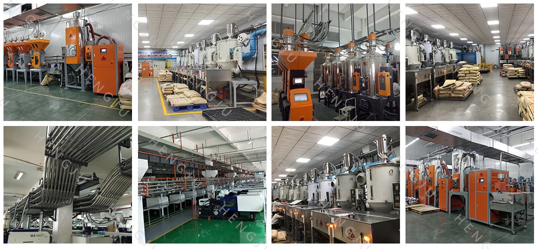 Central feeding system improves plastic yellowing problem
