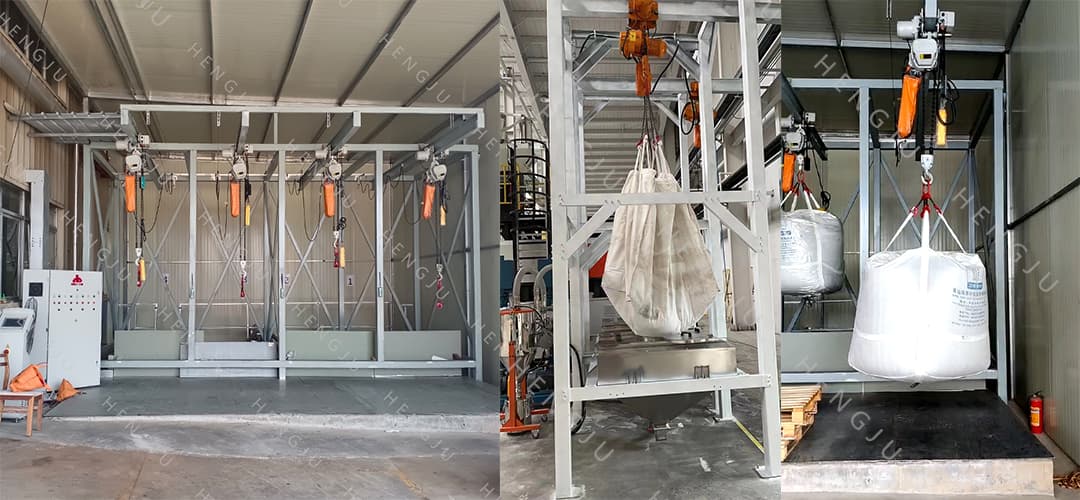 jumbo bag unloader have many advantages for plastic industry